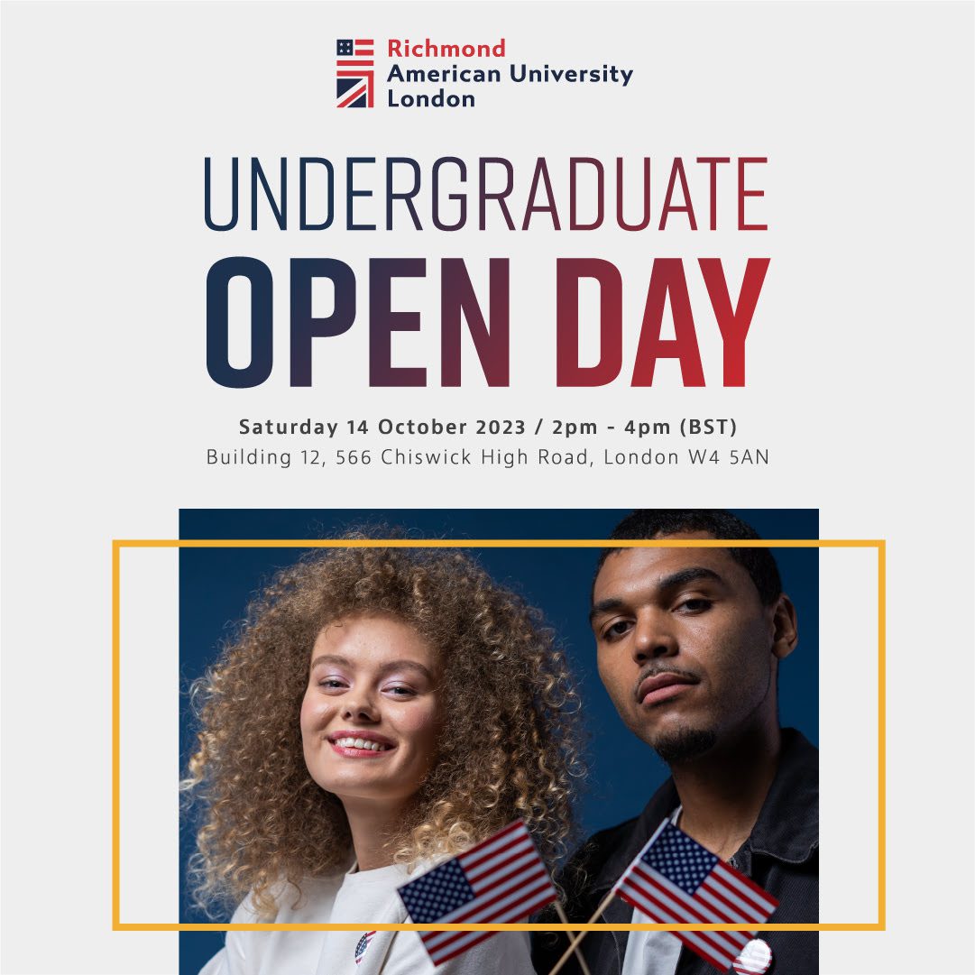 Time to explore, join our Open Day - Richmond American University London