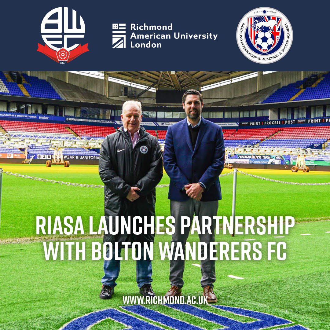 RIASA launches partnership with Bolton Wanderers FC - Richmond American ...