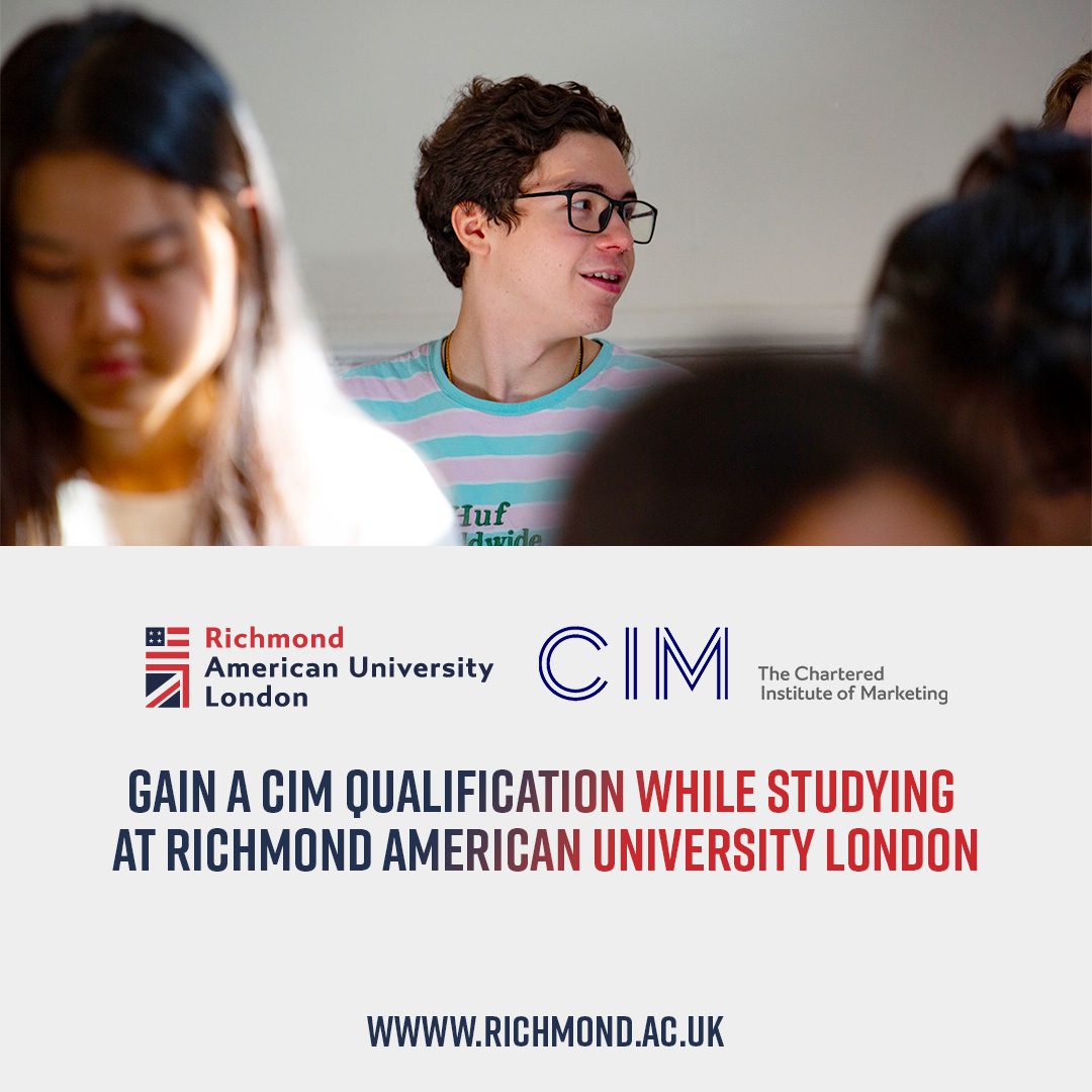 Gain a CIM qualification while studying at Richmond American University ...